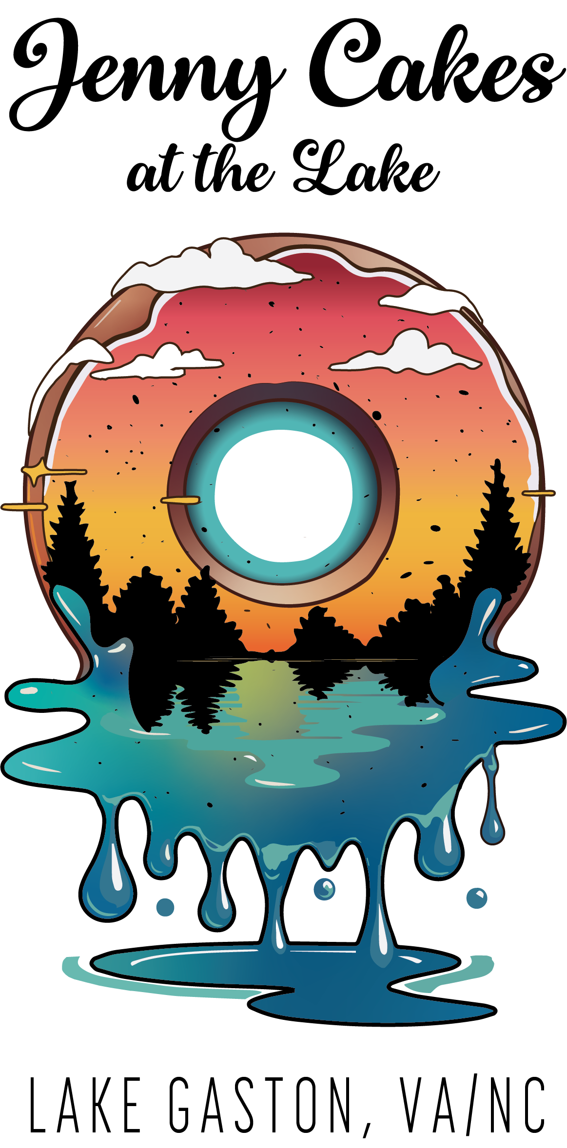 Large Decal | Jenny Cakes at the Lake